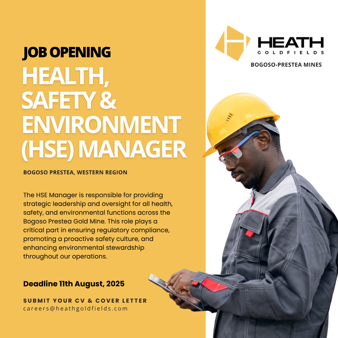 Health, Safety & Environment (HSE) Manager - Heath Goldfields